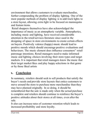 Impact Of Retail Store Design and Layout on Consumer (1) | DOCX