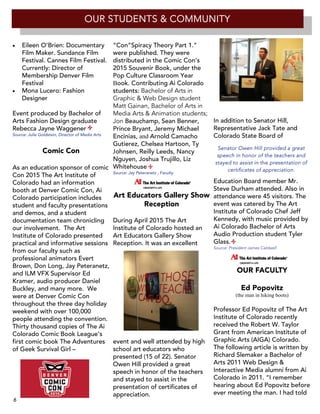 Art Institute of Colorado 2015 Community Newsletter (Final) | PDF