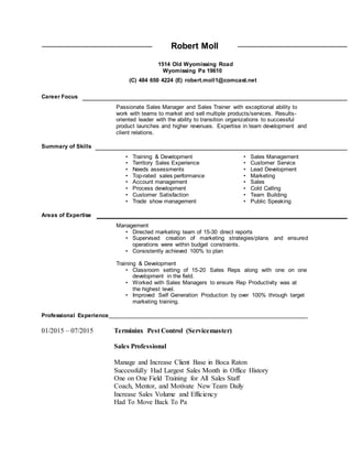 Rob Resume 2015 No | DOCX