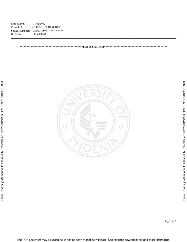 GR-Transcript - UOPHX | PDF | Business | Business and Finance