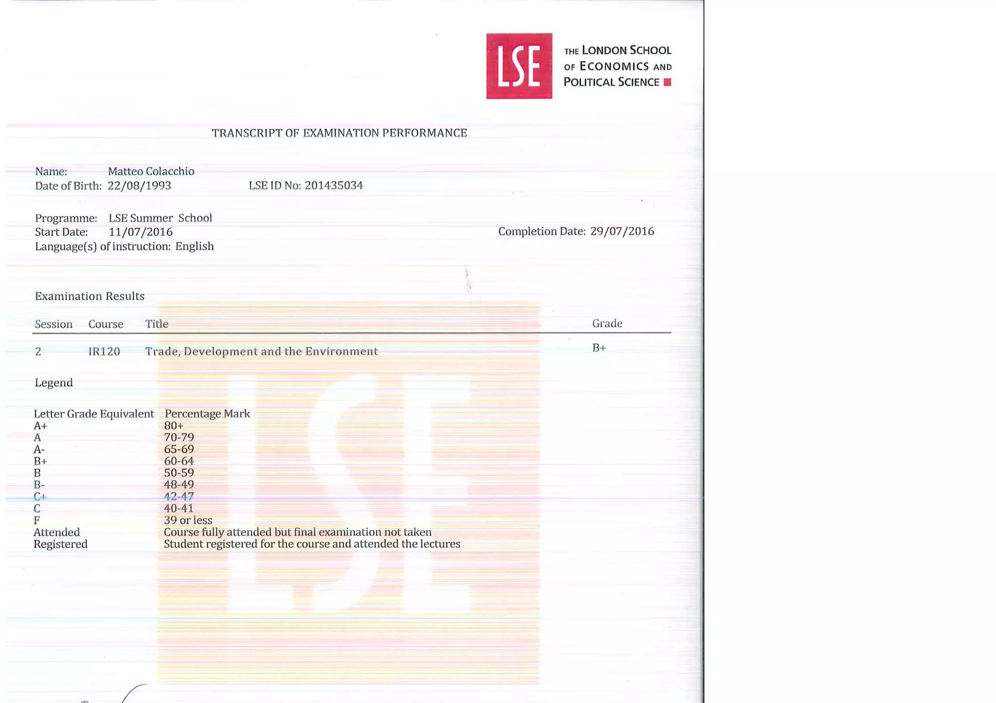 transcript LSE 2016 | PPT