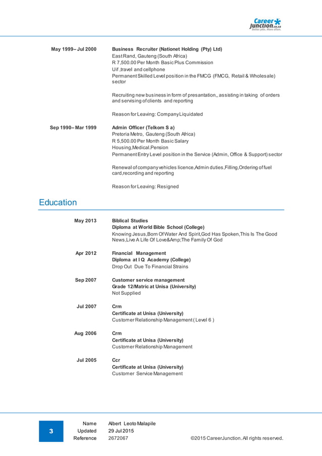 Albert__Leoto_Malapile's_Resume | PDF | Business Administration | Business