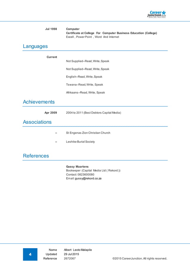 Albert__Leoto_Malapile's_Resume | PDF | Business Administration | Business