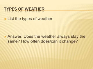 TWS WEATHER Unit overview ppt | PPT