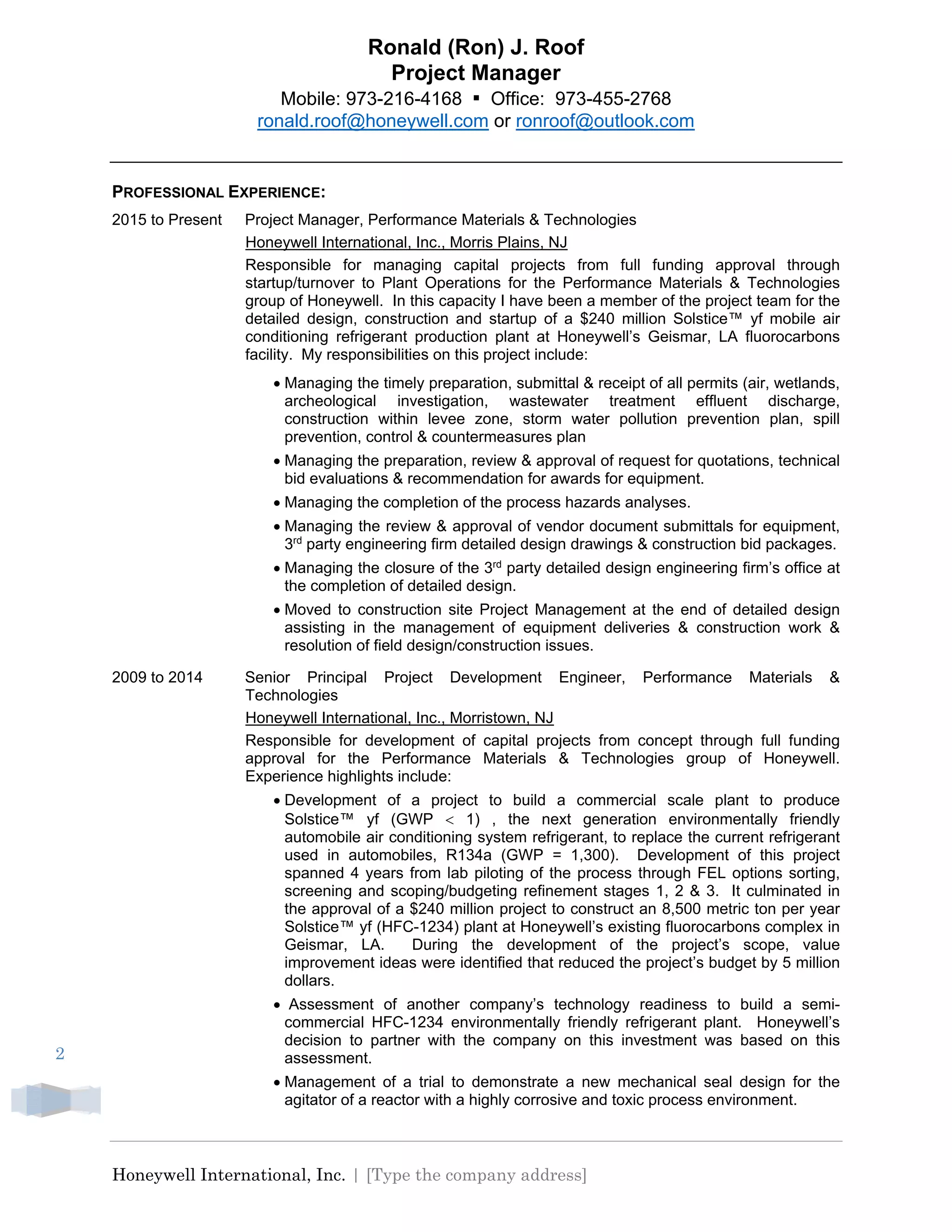 Resume - RJ Roof_Rev1_21Oct16 | PDF