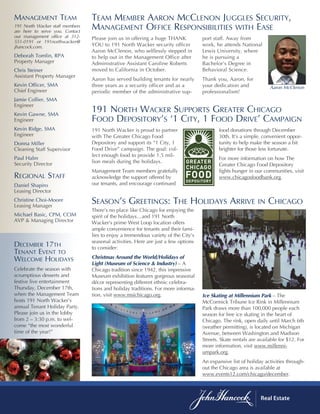 191 N. Wacker Winter Newsletter 2015 | PDF