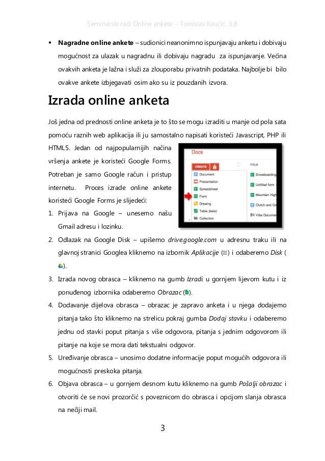 Online ankete