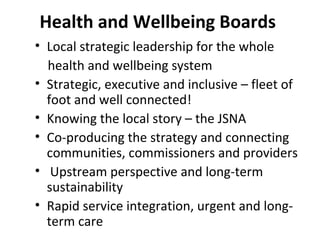 Health and Wellbeing Boards | PPT