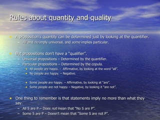 4.1 And 4.2 Categorical Propositions | PPT