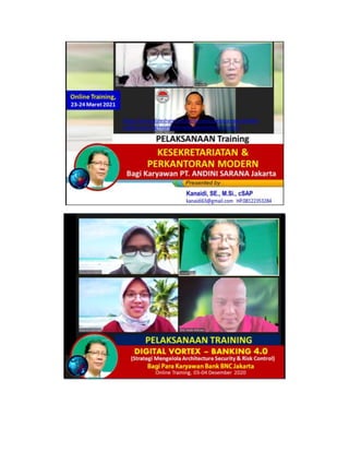 (2021) Silabus Pelatihan “Paradigma Baru CSR (TJSL=Tanggung Jawab ...