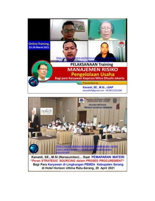 (2021) Silabus Pelatihan “Paradigma Baru CSR (TJSL=Tanggung Jawab ...