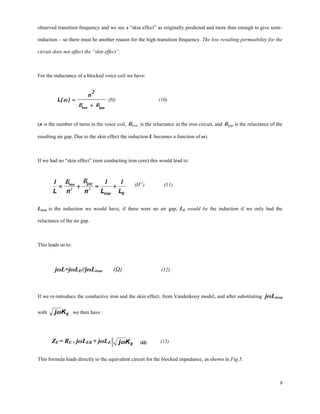 Improved Blocked Impedance Model for Loudspeakers | PDF