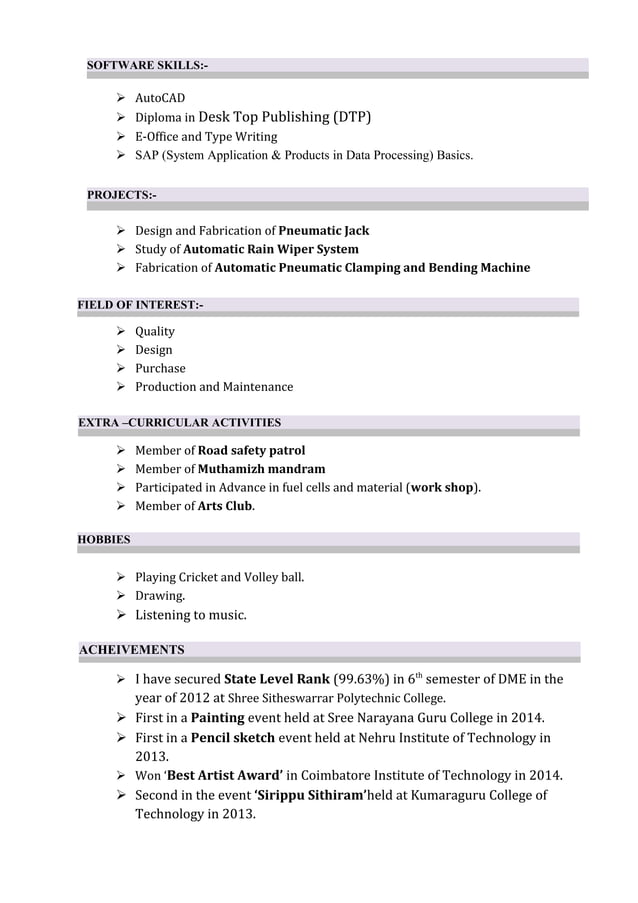 A.Senthil kumar_CV | PDF | Free Download