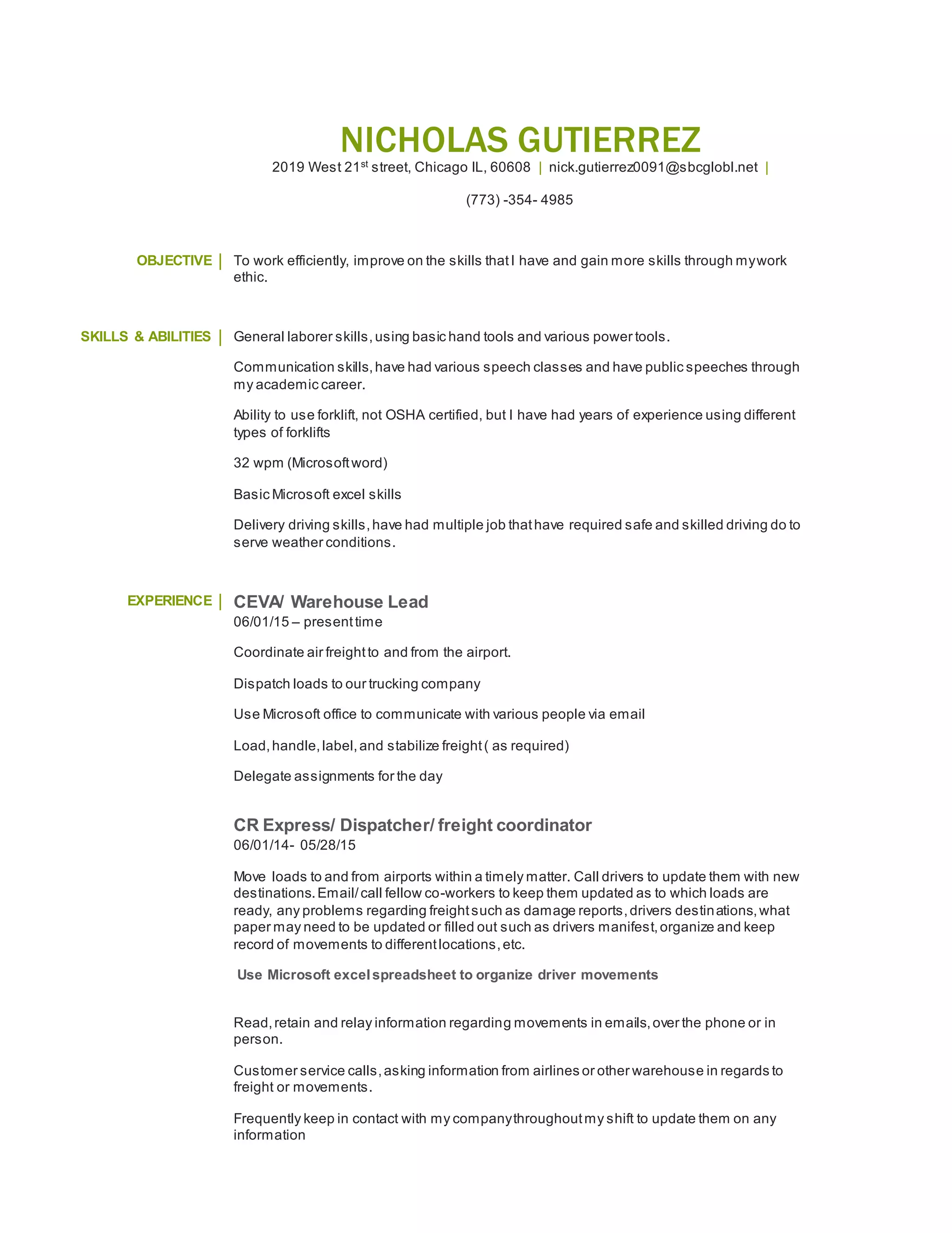 Nick's resume (2) (1) | DOCX