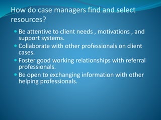 Case Manager Interview Presentation | PPT
