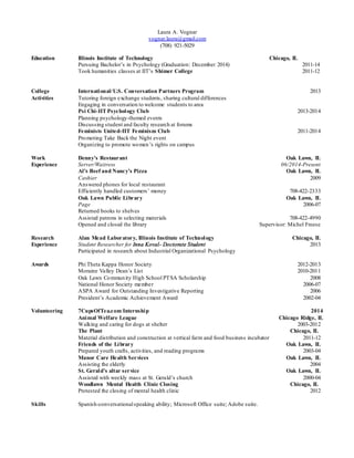 LAURAVOGNARRESUME | PDF