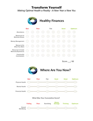Wellness Assessment copy | PDF