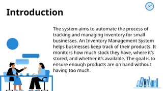inventory managmnent systeam project slide | PPT | Free Download