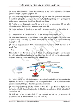 41 cau tn sinh hoc dem dung sai dinh van tien | PDF