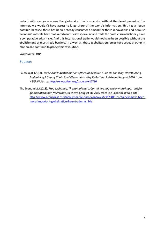 Globalisation Final version | DOCX