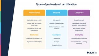 Professional Certification: Why it's important and how to do it | PDF