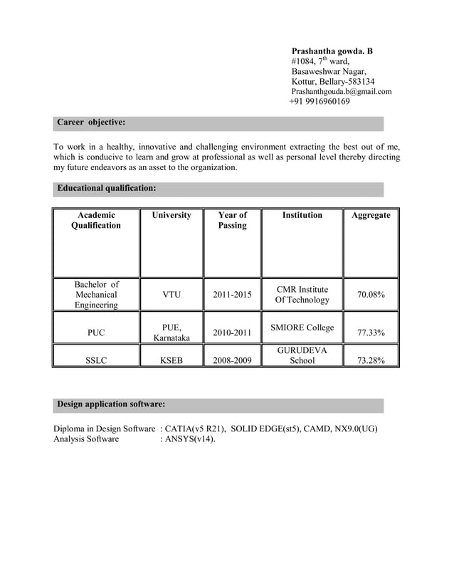 Prashanth Resume _23_ | PDF