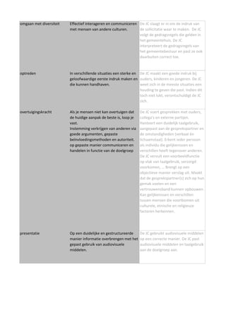 sessie 41 competentiesorteertabel met 3 niveaus | PDF