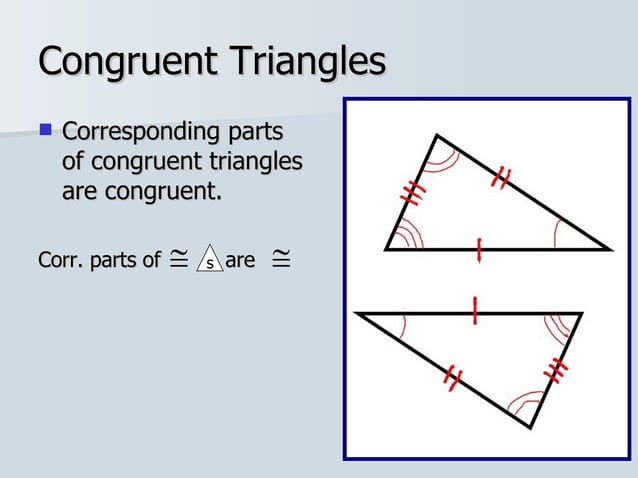 4-1 Corresponding Parts In A Congruence | PPT