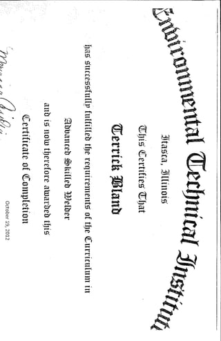 Terrick's Advanced Welding Diploma | PDF