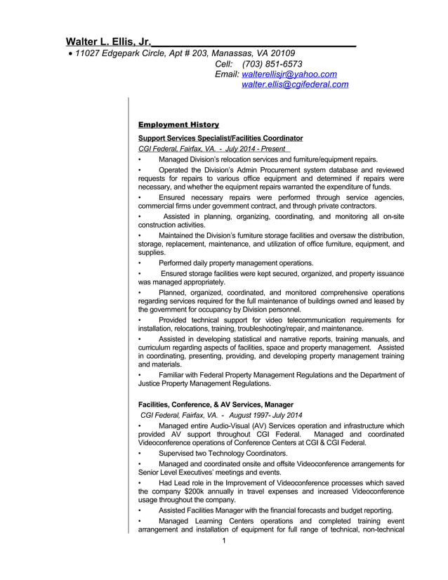 Walter's Resume3 | DOC | Web Conferencing | Computer Software and ...