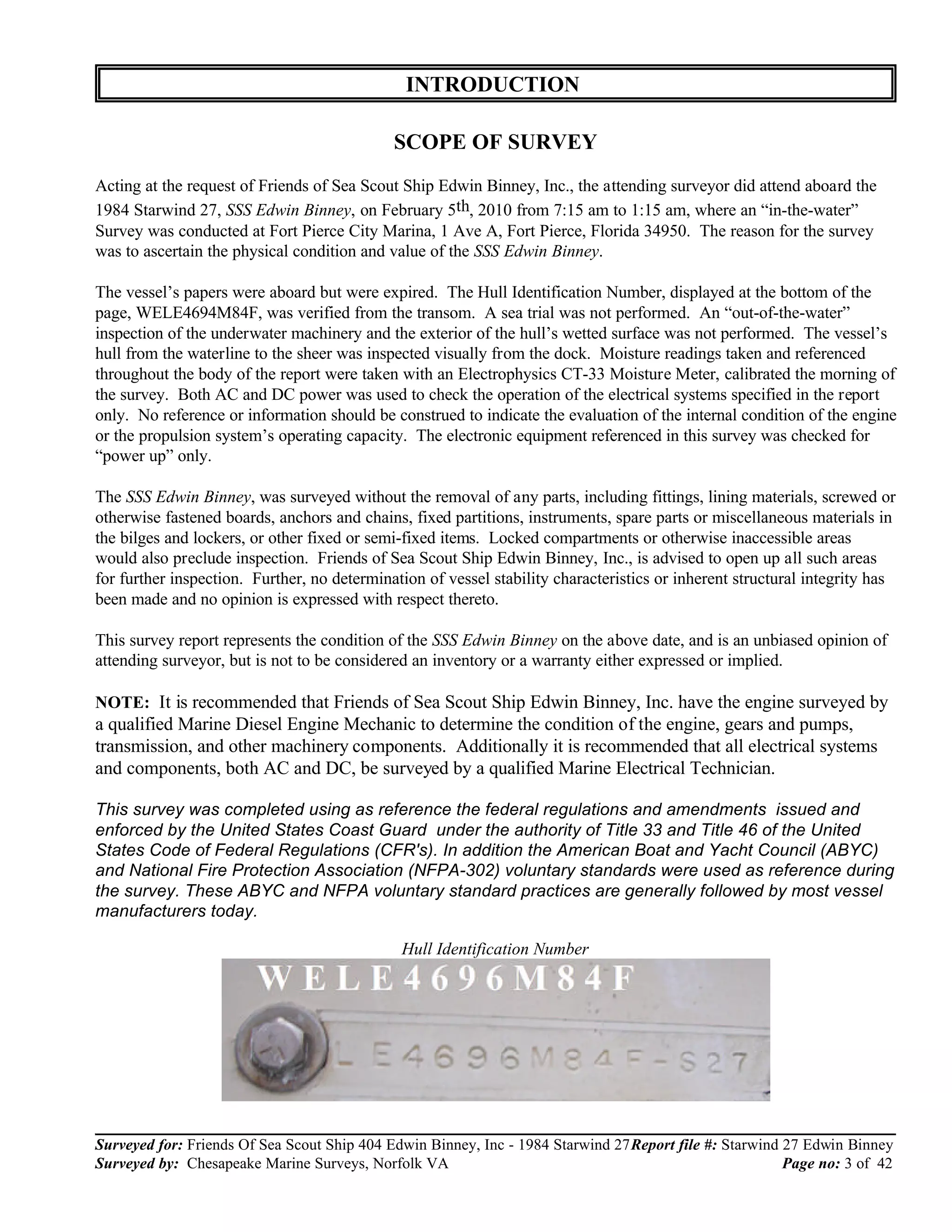 Starwind 27 Edwin Binney Final Marine Survey.PDF