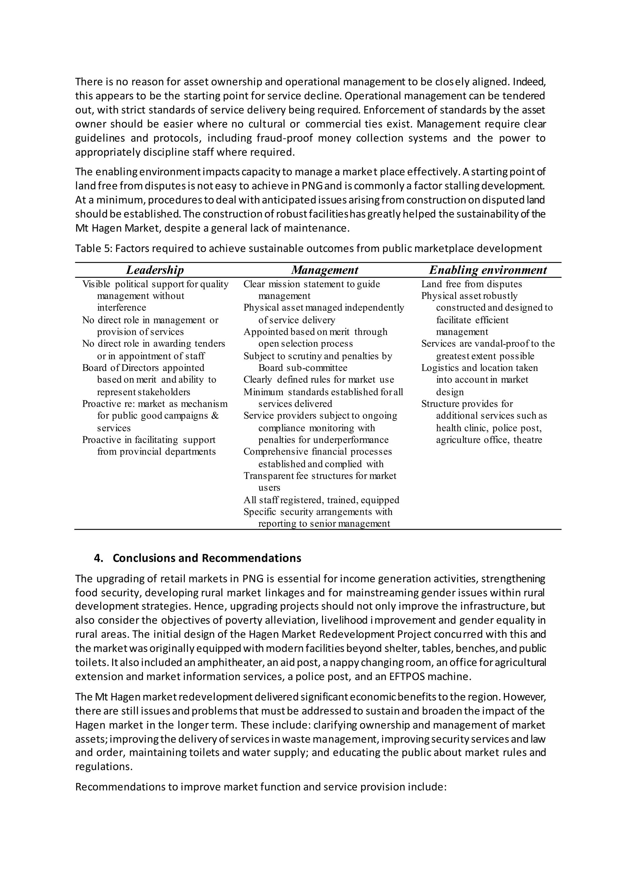 PNG Update Hagen Market Paper Submitted | DOCX