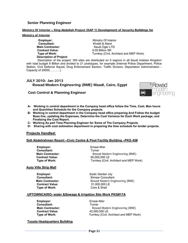 CV Amr Zaki - PMP® | PDF CV Amr Zaki - PMP® | PDF