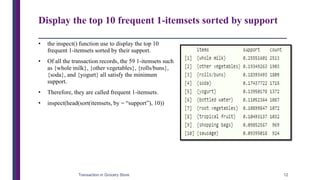 Case study on Transaction in Grocery Store | PDF