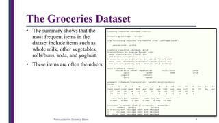 Case study on Transaction in Grocery Store | PDF