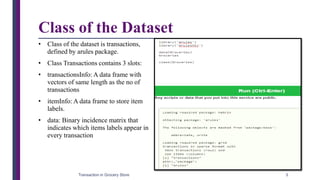 Case study on Transaction in Grocery Store | PDF