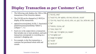 Case study on Transaction in Grocery Store | PDF
