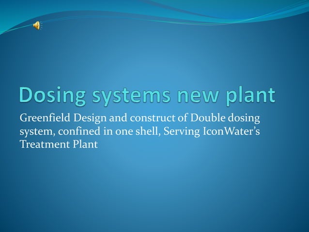 Dosing systems GWTP | PPSX