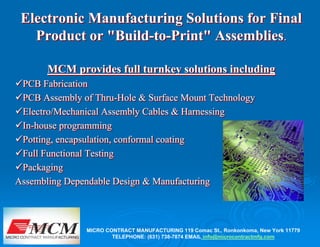 MCM Presenattion | PDF