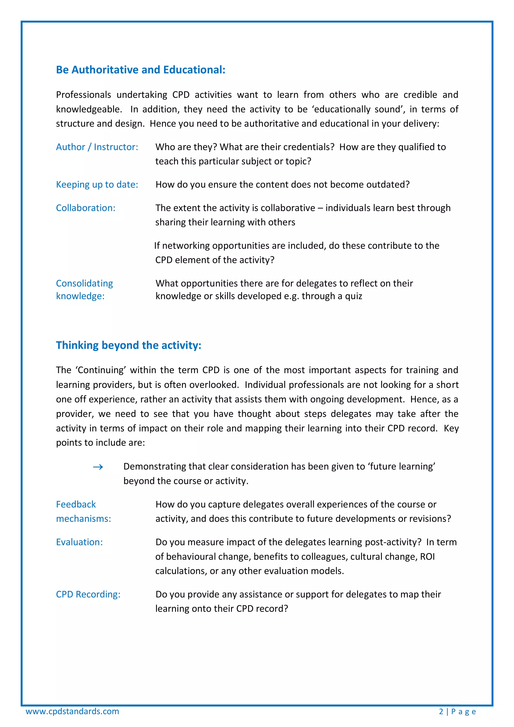 Getting CPD Ready | PDF