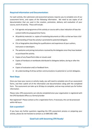 Getting CPD Ready | PDF