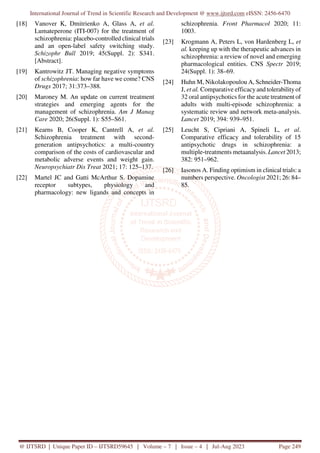 Efficacy of ITI 007 Related with Mood Regulation and Mental Disorder | PDF