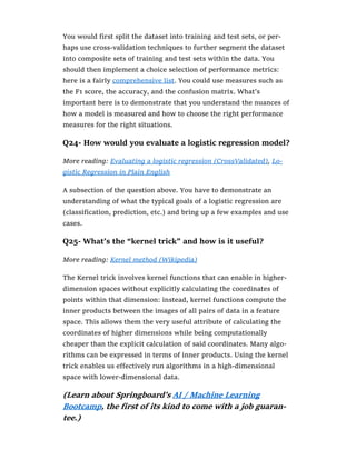 41 essential machine learning interview questions! | PDF | Technology ...