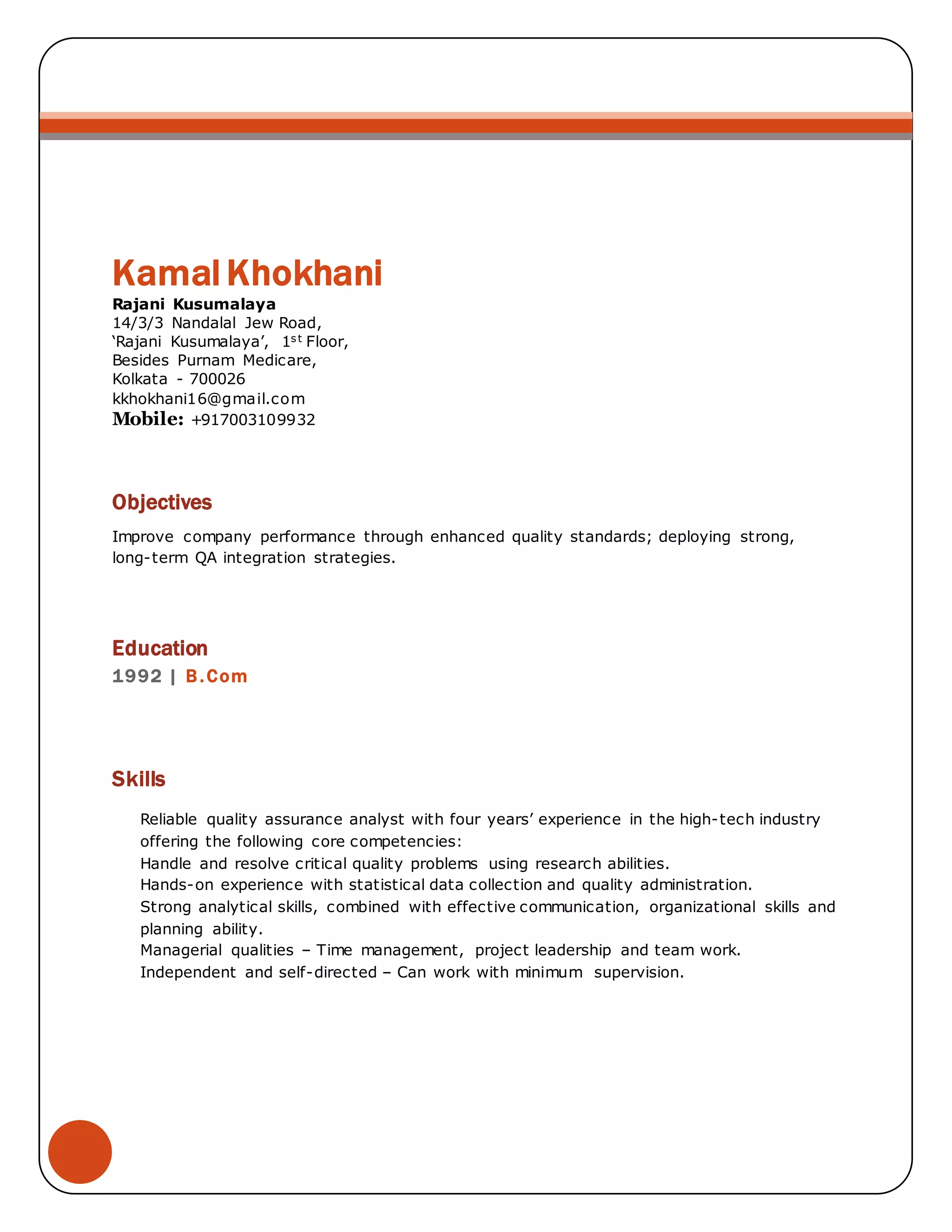 Resume_of_Kamal_Khokhani | DOCX
