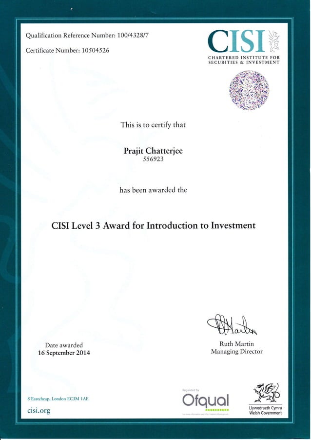 IOC Paper 1 Pass Certificate | PDF