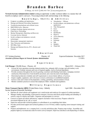 Brandon Barbee Resume 1 | DOCX