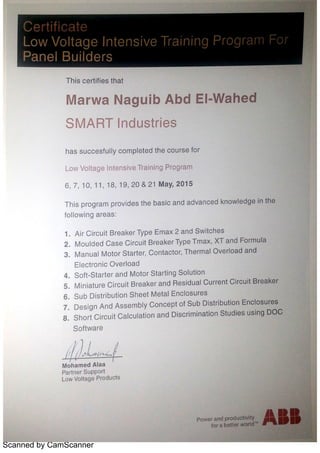 abb certificate | PDF