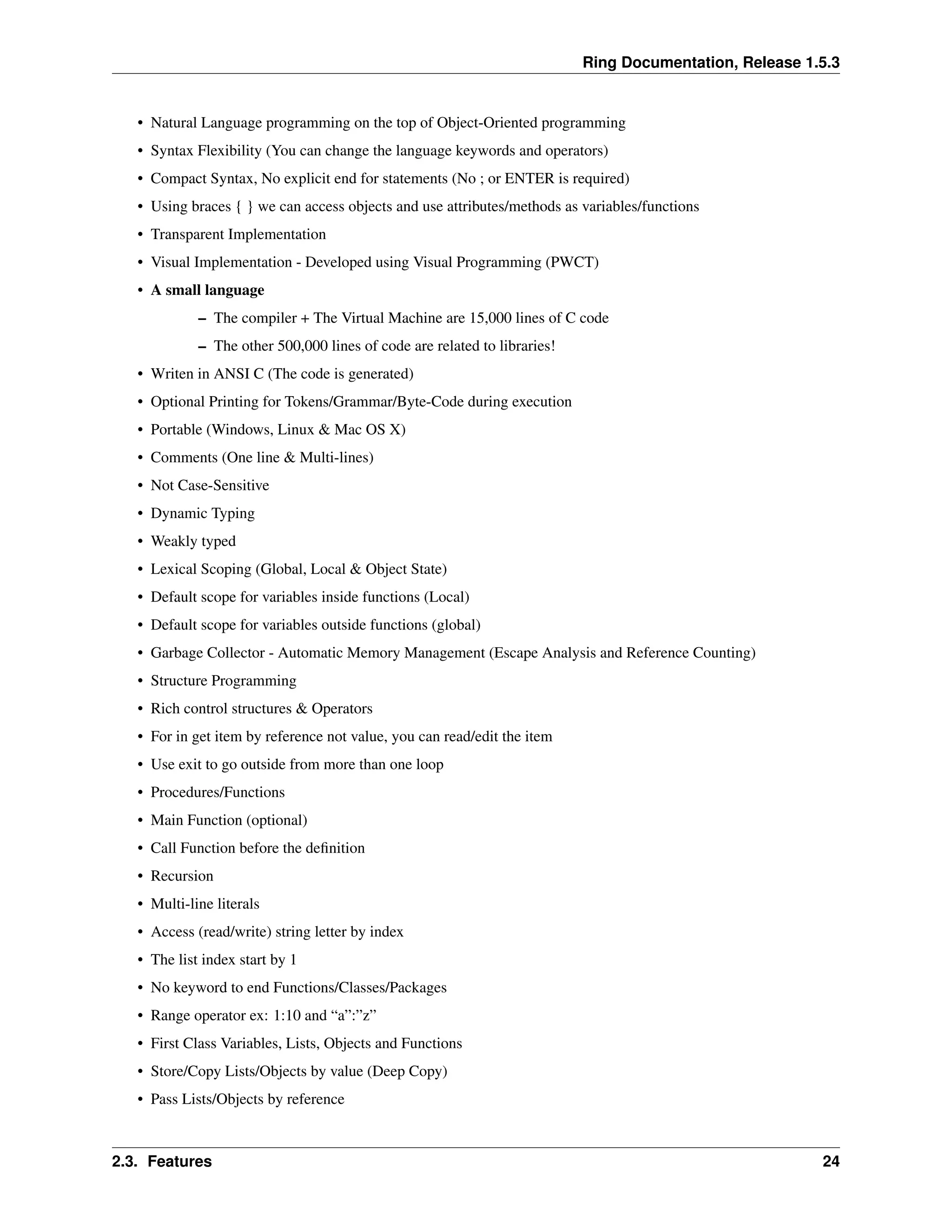 The Ring programming language version 1.5.3 book - Part 5 of 184 | PDF