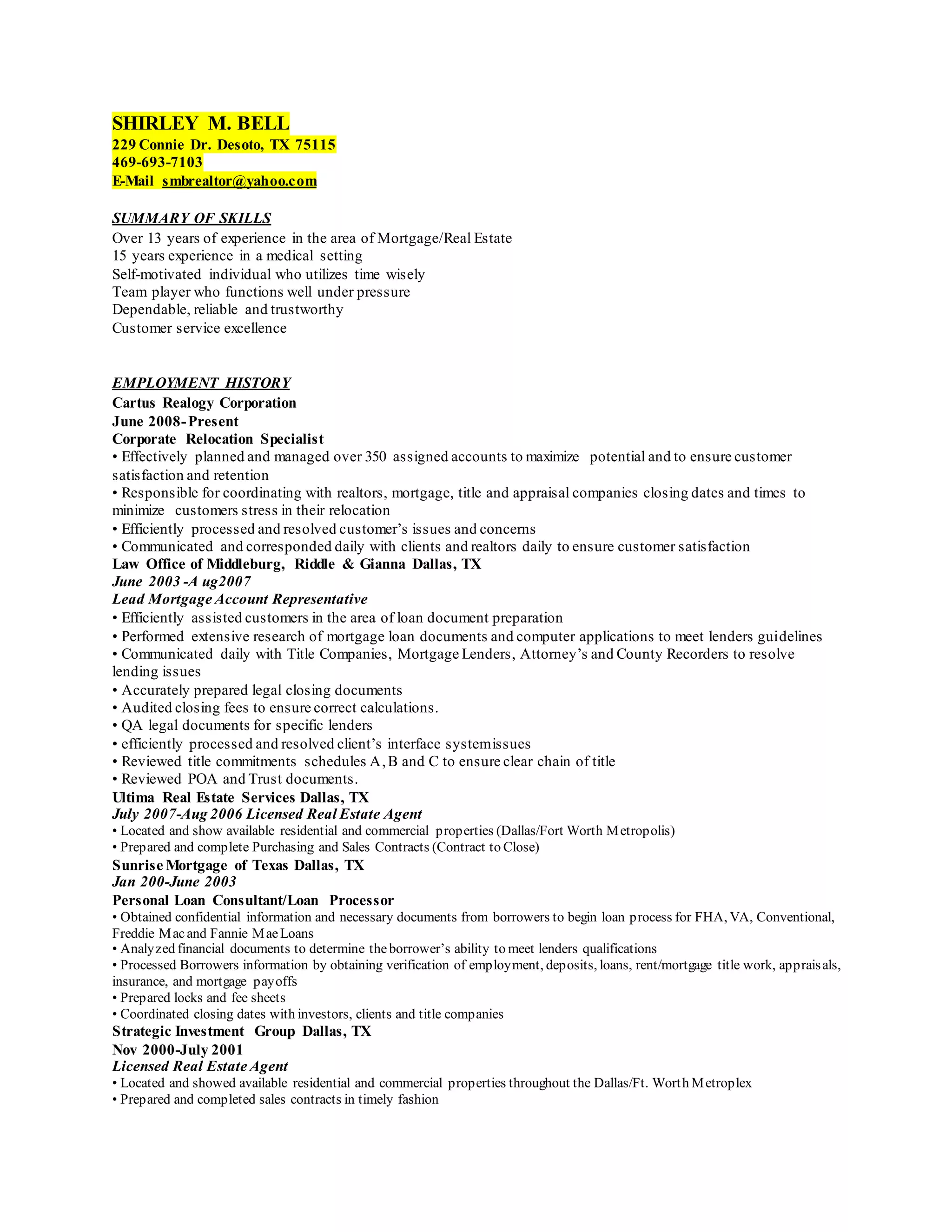 SHIRLEY M leagel | PDF