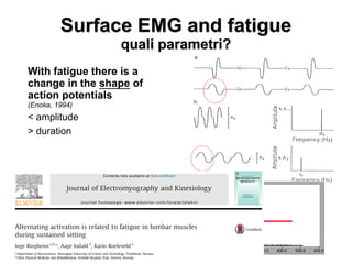 Fatigue and EMG | PDF